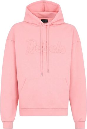 Dsquared2 Homme, Sweatshirts et sweats &agrave; capuche, Rose, Taille: XL Rebels Relax Fit Sweat &agrave; capuche
