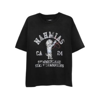 Nahmias Homme, Tops, Noir, Taille: M T-shirt Boxy