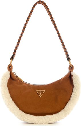 Guess Damen Amita Hobo Umh&auml;ngetasche, Cognac, Einheitsgr&ouml;&szlig;e