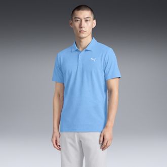 Puma Polo de golf en jacquard MATTR Deco Homme, V&ecirc;tements, Bleu, XXL