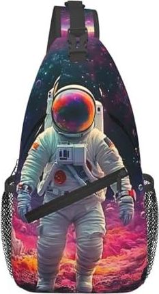Generic Sac &agrave; bandouli&egrave;re Astronaute Sky Galaxy Sac &agrave; bandouli&egrave;re de voyage Sac &agrave; dos &agrave; bandouli&egrave;re pour homme Sac &agrave; dos de randonn&eacute;e