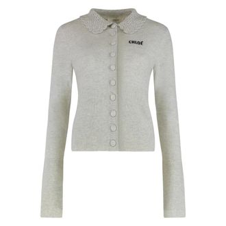 Chlo&eacute; Femme, Pulls, Gris, Taille: 40 FR Tricots