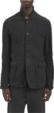 Po&eacute;me Boh&eacute;mien Poeme Bohemien, Homme, Vestes, Gris, Taille: L Giacca in Lino Foderata