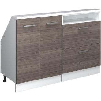 Vicco Ensembles de meuble de rangement sous pente Rion, gris noble/blanc, Lot de 2, Vicco