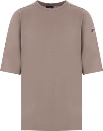 Rick Owens t-shirt &agrave; patch logo - Marron