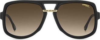 Carrera Lunettes de Soleil VICTORY C 10/S MATTE BLACK GOLD/BLACK BROWN GREEN 59/17/145 homme