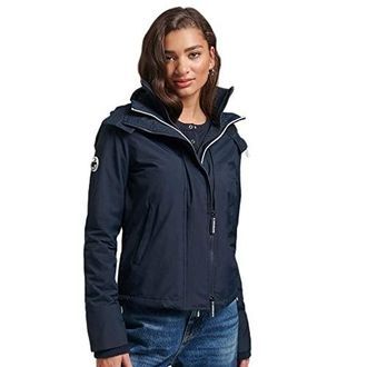 Superdry Pop Zip Hood Arctic Windcheater Jacket XS