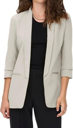 Only Womens ONLELLY 3/4 Life TLR NOOS Blazer, Moonbeam,32