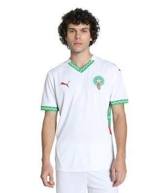 Puma Maillot ext&eacute;rieur Maroc 2025 pour homme, blanc/vert, XXL