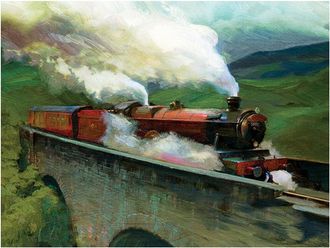 Harry Potter Leinwanddruck, Hogwarts Express (60 cm x 80 cm) (Bunt)