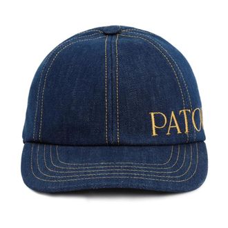 Patou Logo-bestickte Denim-Kappe - - Accessories - Damen - Blau - ONE SIZE