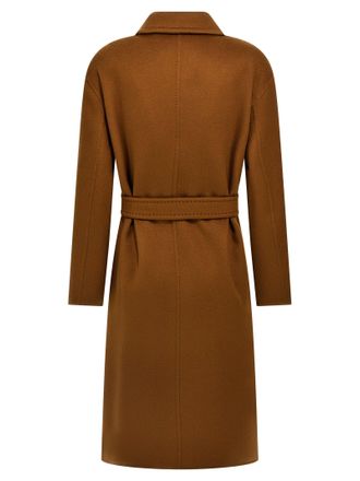 Max Mara Womens Brown Cashmere Coat Clothing