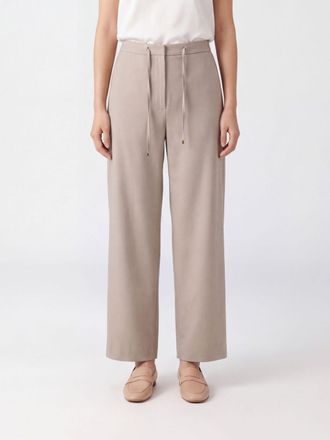 Max Mara S Max Mara Weit geschnittene Hose aus reiner Wolle mit Kordelzug in der Taille