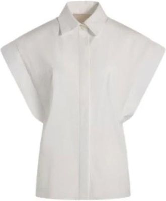 Circus Hotel Femme, Blouses et Chemises, Blanc, Taille: 42 FR Chemise &agrave; Manches Courtes en Popeline Style Kimono