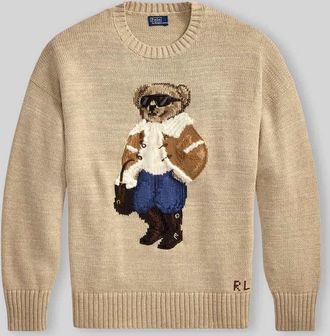 Polo Ralph Lauren Pullover mit B&auml;ren-Intarsie
