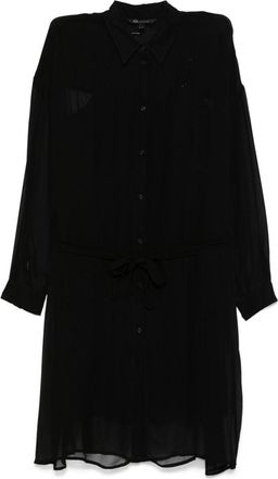A|X Armani Exchange Sheer-Minikleid - Schwarz