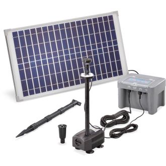 Esotec Esotec - Solar Teichpumpenset 25/650 led mit proBatt Funktion Komplettset 101925
