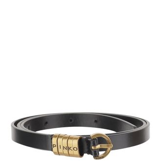 Pinko Pinko, Femme, Accessoires, Noir, Taille: XS Ceinture de 1,2 cm avec logo