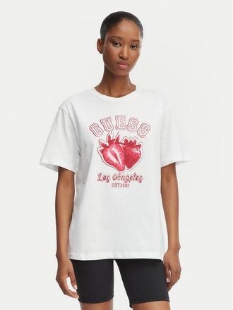 Guess T-Shirt V6GI14 K2981 Wei&szlig; Relaxed Fit
