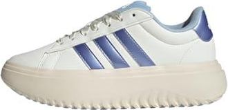 adidas Womens Chaussures à Plateforme Grand Court, Off White/Blue Spark Met. / Wonder White, 38 2/3