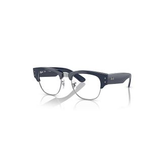 Ray-Ban Mega Clubmaster Optics Blau Fassung Klar Glas Polarisiert 50-21