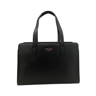 Twinset Strukturierte Henkeltasche - - Bags - Damen - Schwarzk - ONE SIZE