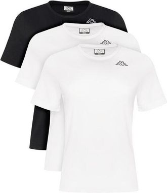 Kappa T-Shirt-Set Logo Sylvie 38277LW Schwarz Regular Fit