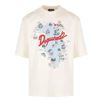 Dsquared2 Herren, Oberteile, Wei&szlig;, 3XLGr&ouml;&szlig;e