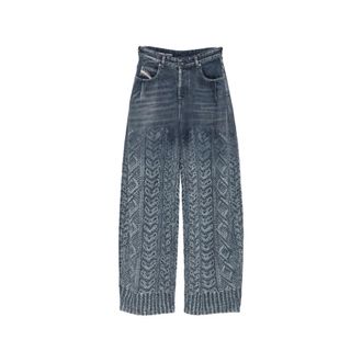 Diesel Wide Jeans - - Jeans - Damen - Blau - W26