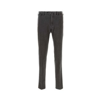 Pantaloni Torino Homme, Pantalons, Gris, Taille: S Pantalon en coton stretch au charbon