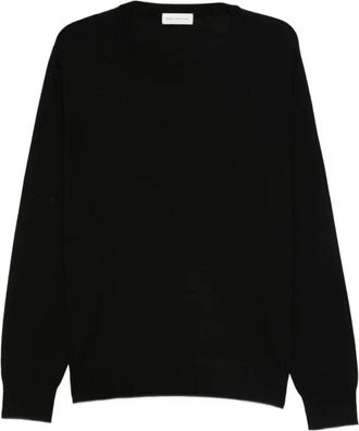 Dries Van Noten Homme, Pulls, Noir, Taille: M Maille ras du cou