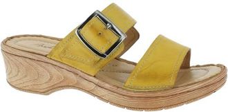 Andrea Conti Mules pour Femme, Citron, 36 EU