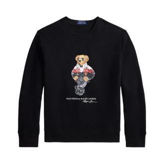 Polo Ralph Lauren Bear Fleece Sweatshirt - - Knitwear - Herren - Schwarzk - XL