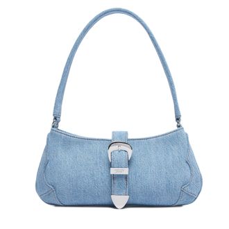 Tommy Jeans Handtasche Tommy Jeans Tjw Cool Denim Shoulder Bag AW0AW18878 Blau