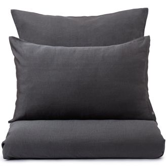 Urbanara Torreira Bettwäsche Set 200x200 cm + 2X 80x80 cm I 60% Leinen & 40% Tencel Lyocell Made in Portugal I Nachhaltig & Hochwertig Oeko Tex Standard 100 I 