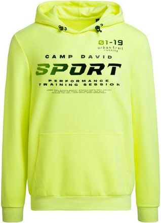 Camp David Kapuzensweatshirt mit verstellbarem Gummizug an der Kapuze