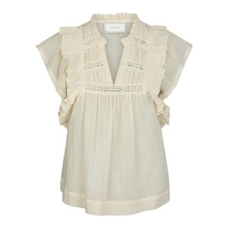 Neo Noir Jayla S Voile Top - - Blouses & Shirts - Damen - Gelb - XL