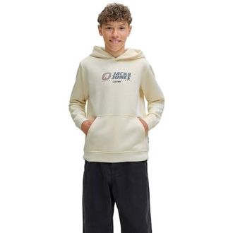 Jack & Jones Jcotier Sweat &agrave; Capuche imprim&eacute; sur Le Devant pour Homme, Sweet Corn, 164