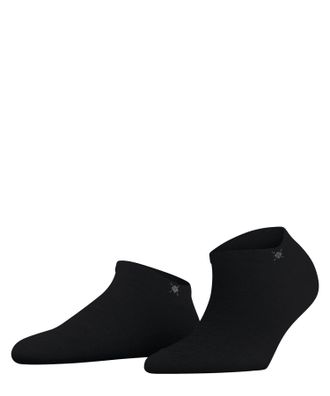 Burlington Damen Sneakersocken Soho Vibes W Sn Baumwolle kurz einfarbig 1 Paar, Schwarz Black 3000, 36-41