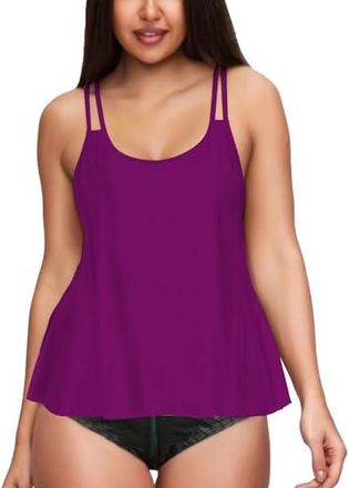 Generic Tankini Femme Ensemble Maillot de Bain Deux Pi&egrave;ces Maillot de Bain Ventre Push Up Maillots de Bain &Eacute;l&eacute;gant Simple Short de Bain Haut de Bain Maillot d