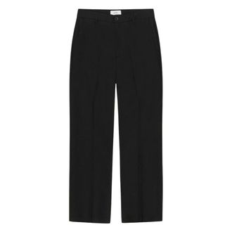 Les Deux Pantalon tailleur en serg&eacute; bross&eacute; - Homme - Pantalons - Noir - Taille: W33