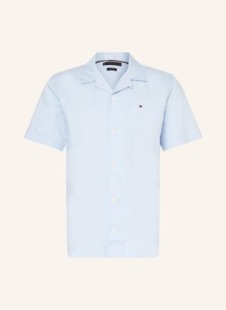Tommy Hilfiger Resorthemd Comfort Fit Mit Leinen blau