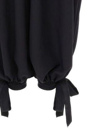 Chlo&eacute; Silk Tapered Trousers - Black