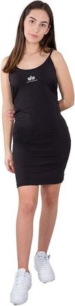 Alpha Industries Damen Basic Dress Small Logo Wmn Lässiges Freizeitkleid Kleid, Black, S