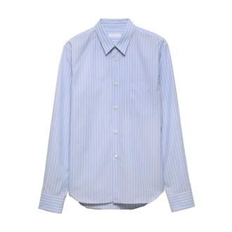 Prada Gestreiftes Baumwollhemd - - Shirts - Herren - Blau - M