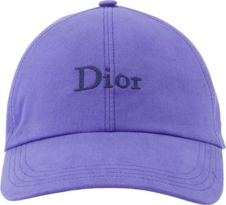 Dior Bestickte Kappe - - Accessories - Herren - Lila - M