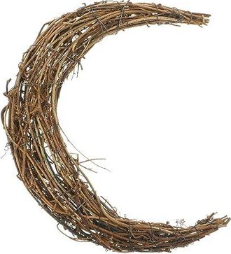 TOPBATHY Cadre De Couronne en Rotin en Forme De Lune pour Les 30 Cm Facile &Agrave; D&eacute;corer Amusement en Famille