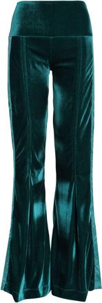 Amir Slama Ausgestellte Hose aus Samt - Grün
