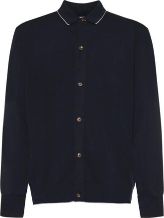 Eleventy Homme, Pulls, Bleu, Taille: S Cardigans