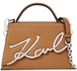 Karl Lagerfeld LAGERFELD Petit sac bandouli&egrave;re K/Signature Camel
